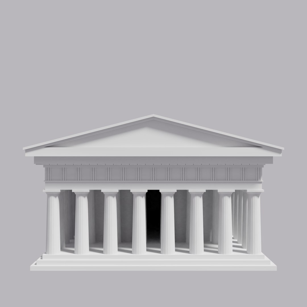 Greek Parthenon 3D Model - TurboSquid 1582117