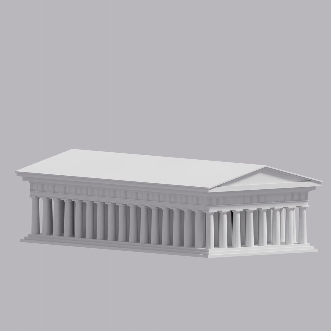 Greek Parthenon 3D Model - TurboSquid 1582117