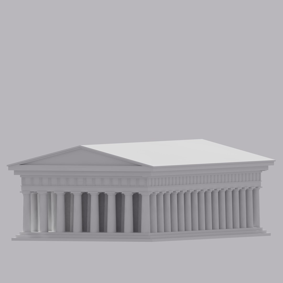 Greek Parthenon 3D Model - TurboSquid 1582117