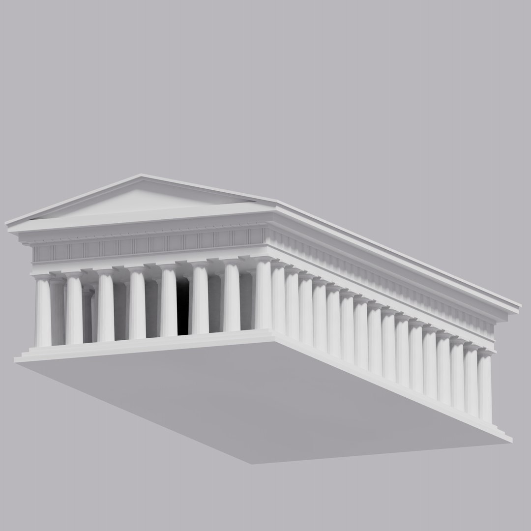 Greek Parthenon 3D Model - TurboSquid 1582117