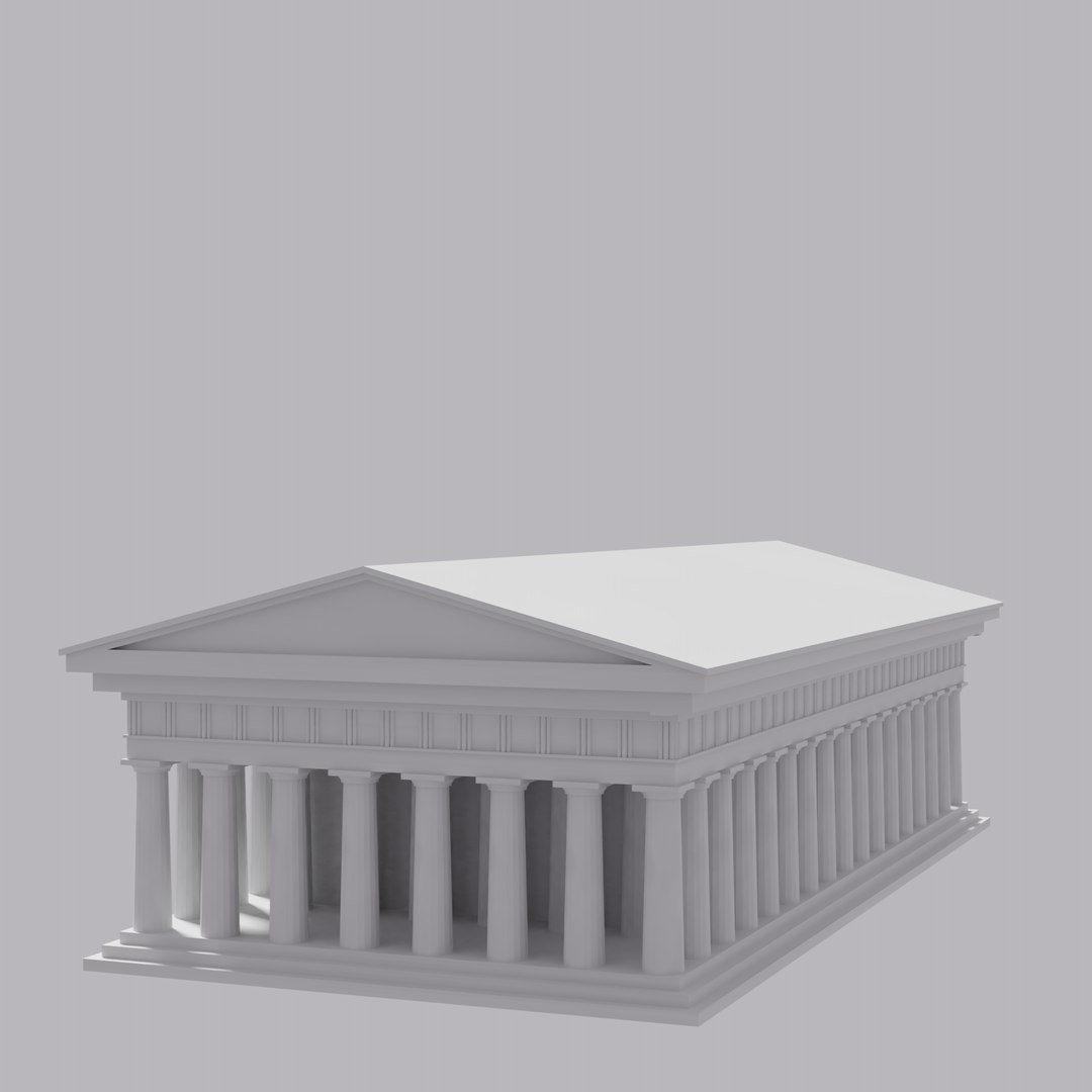Greek Parthenon 3D Model - TurboSquid 1582117