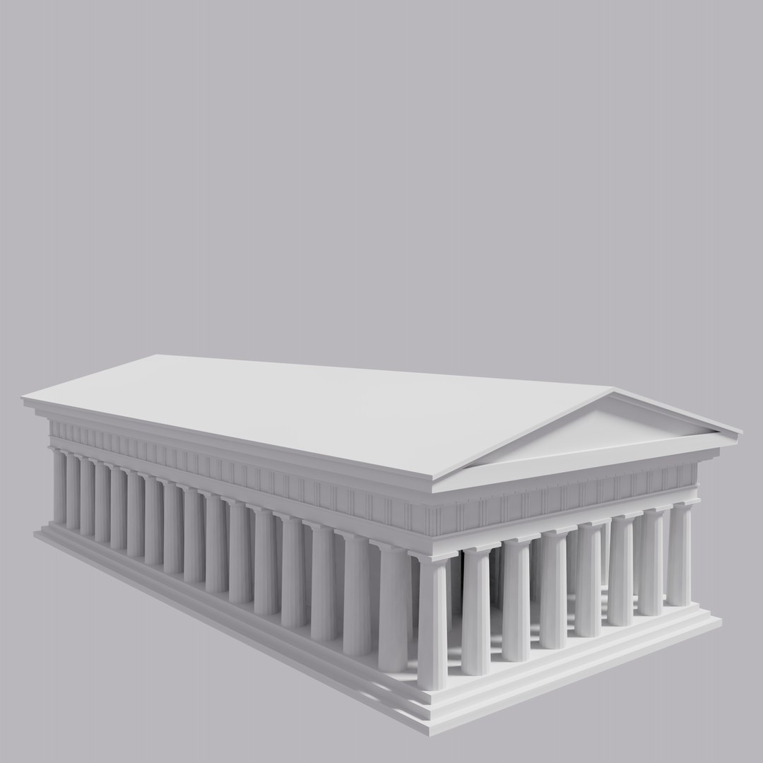 Greek Parthenon 3D Model - TurboSquid 1582117