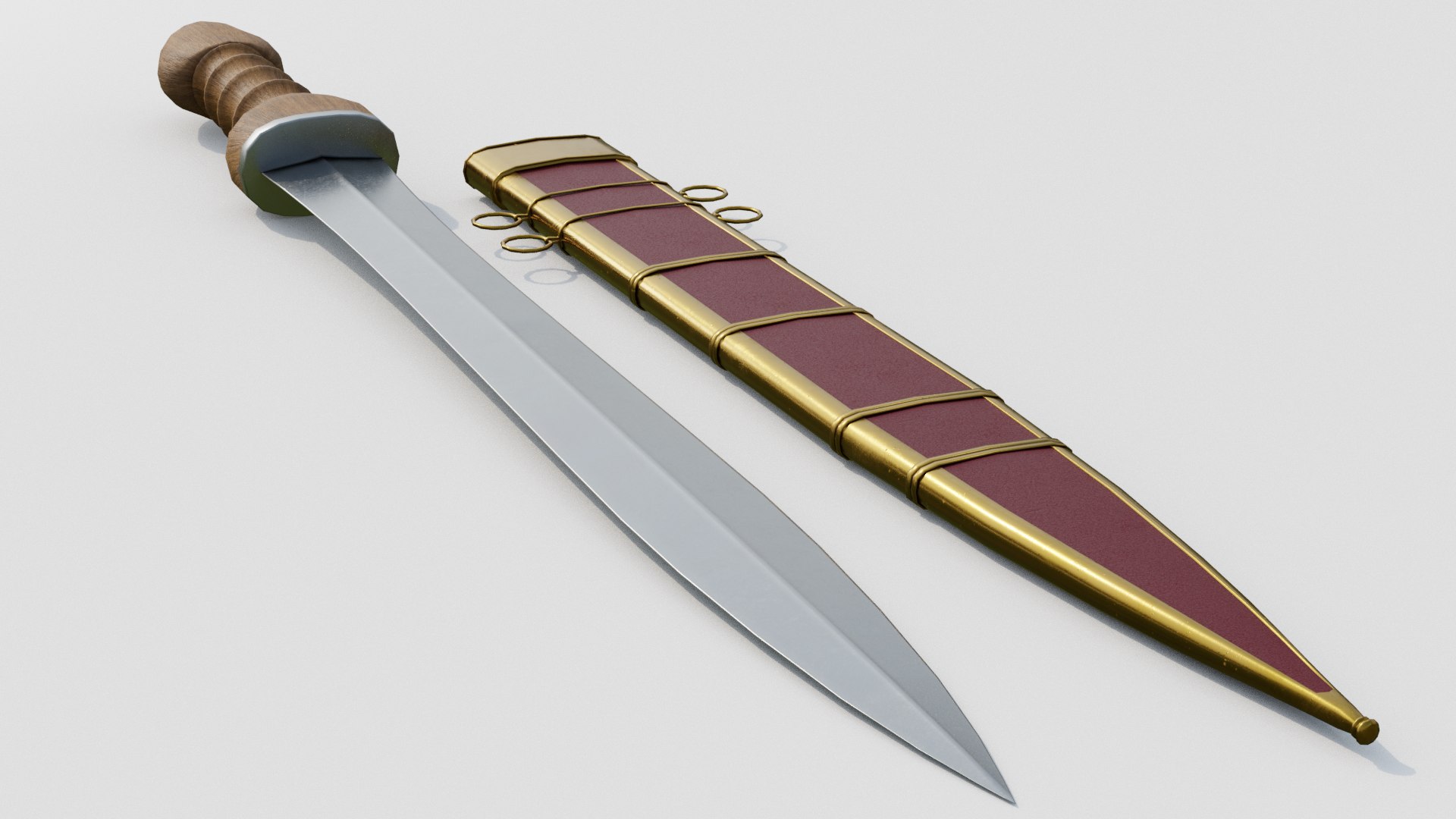 3D Gladius Hispaniensis Roman Sword - TurboSquid 2109849