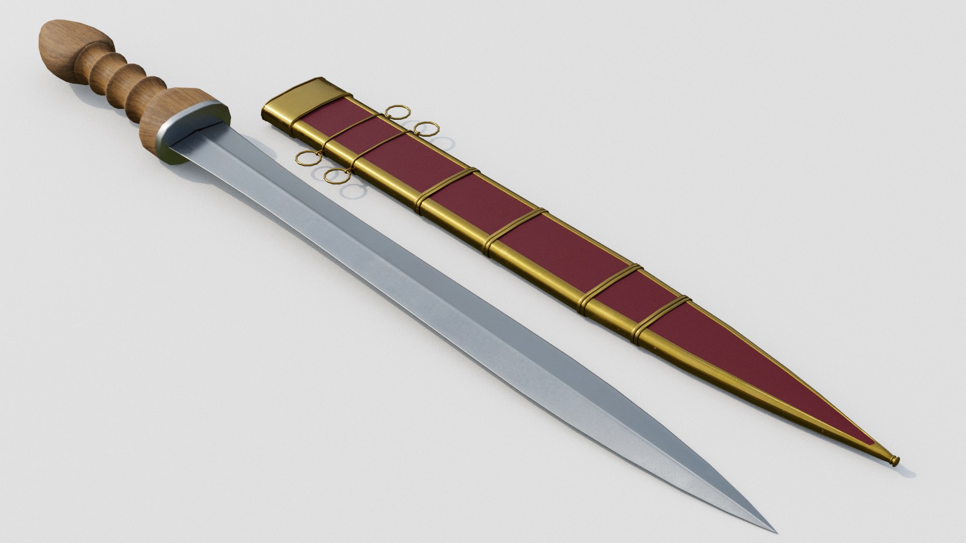 3D Gladius Hispaniensis Roman Sword - TurboSquid 2109849
