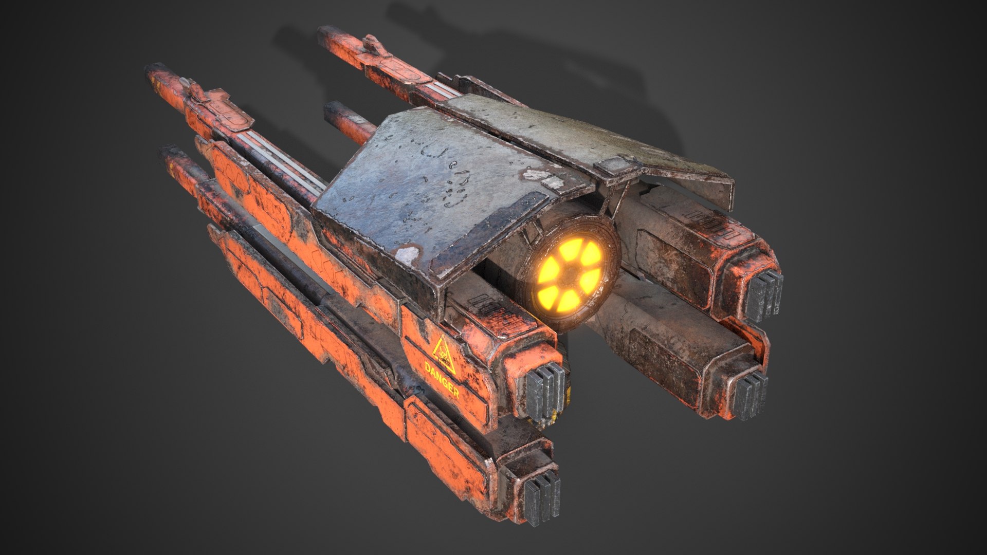 Sci-fi Close Combat Gun Turret 3D - TurboSquid 2184872
