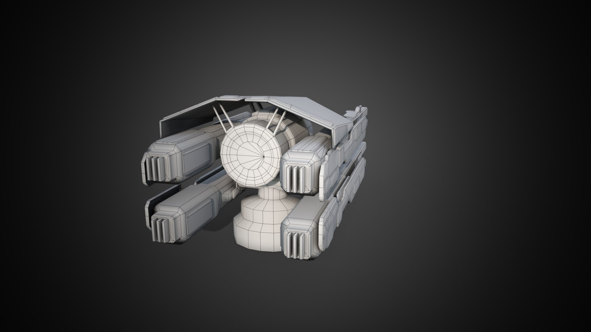 Sci-fi Close Combat Gun Turret 3D - TurboSquid 2184872
