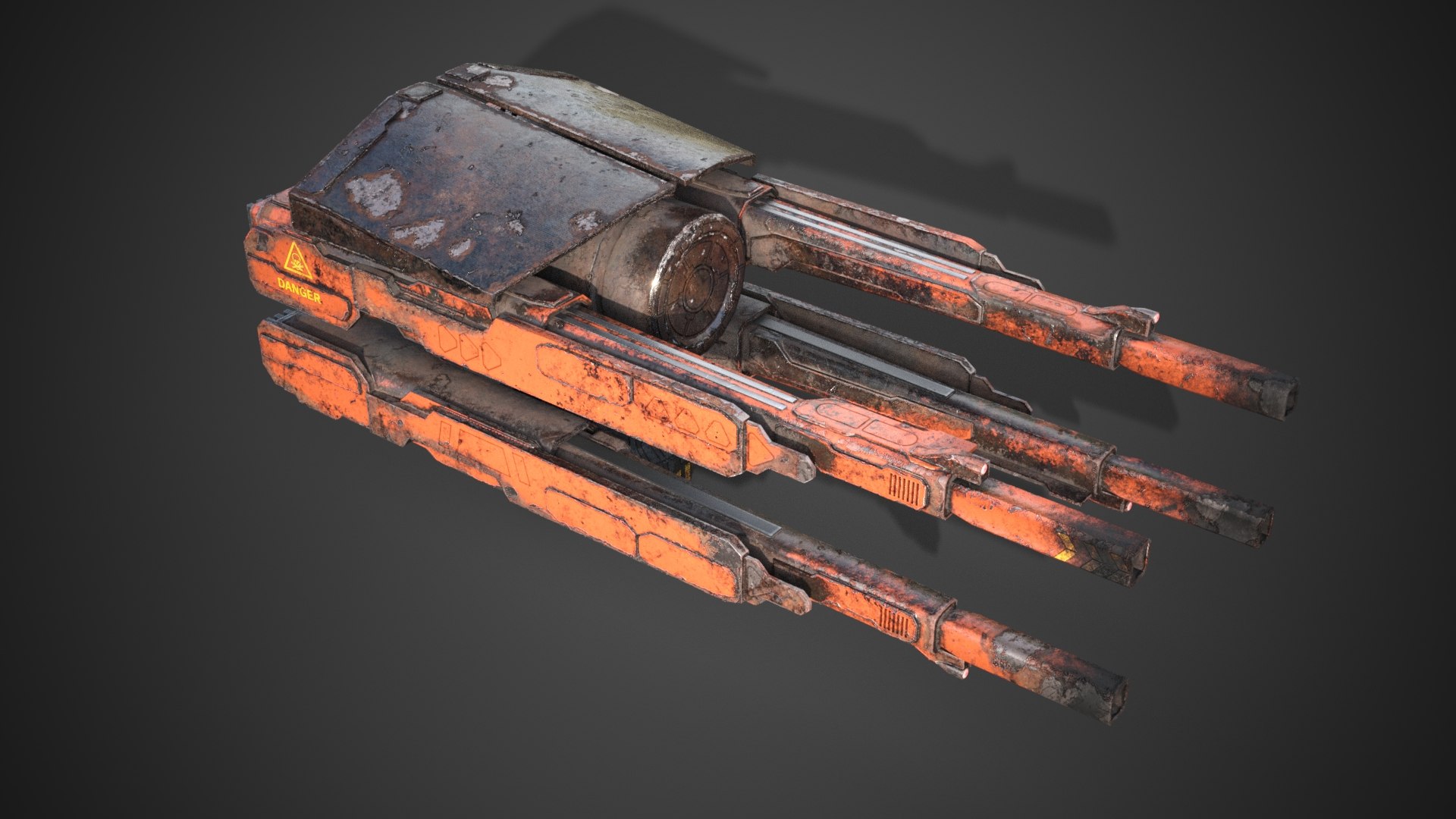 Sci-fi Close Combat Gun Turret 3D - TurboSquid 2184872