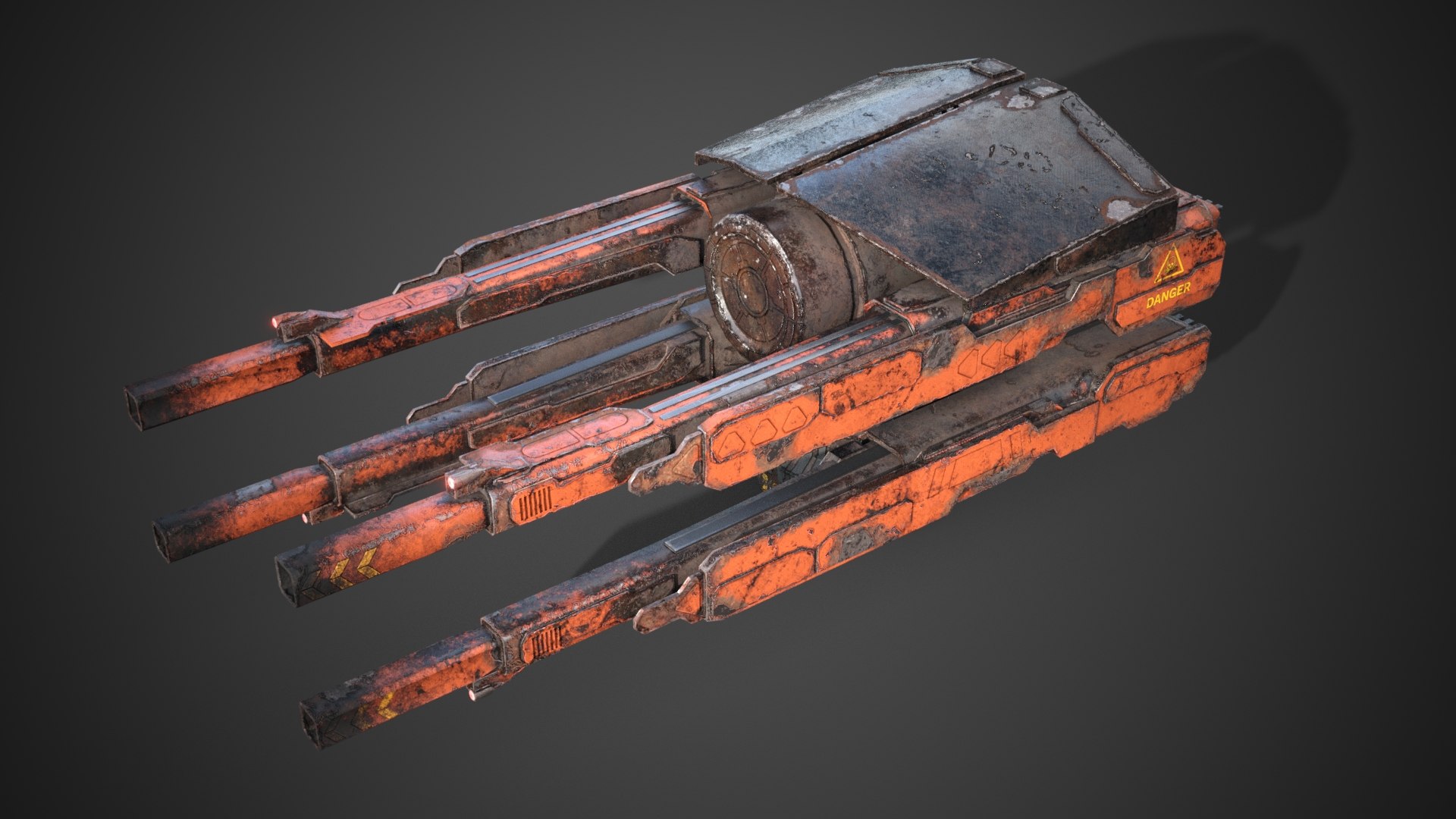 Sci-fi Close Combat Gun Turret 3D - TurboSquid 2184872