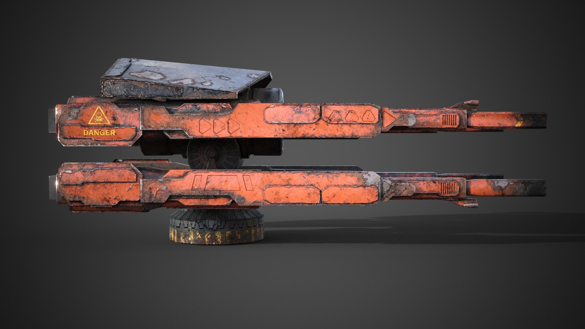 Sci-fi Close Combat Gun Turret 3D - TurboSquid 2184872