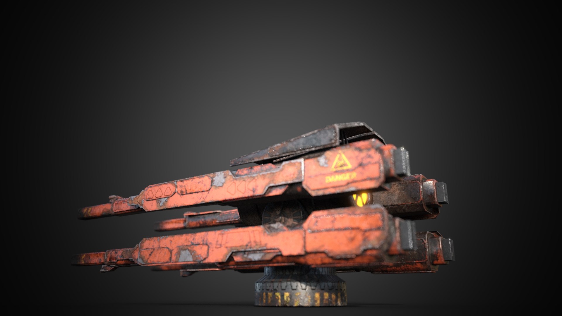 Sci-fi Close Combat Gun Turret 3D - TurboSquid 2184872