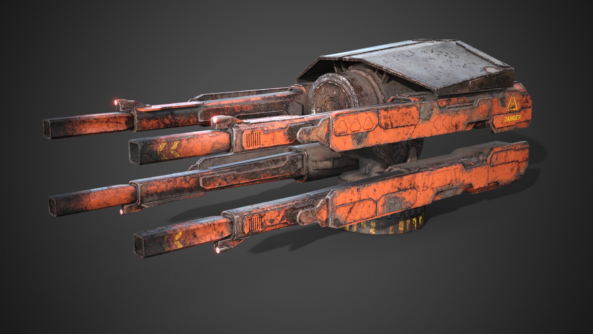 Sci-fi Close Combat Gun Turret 3D - TurboSquid 2184872