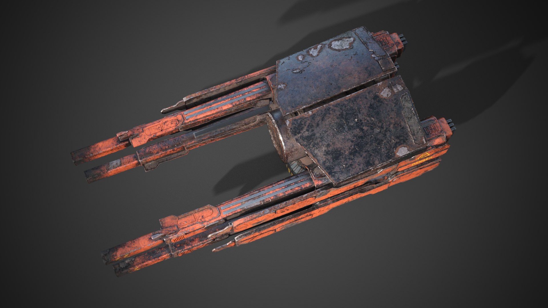 Sci-fi Close Combat Gun Turret 3D - TurboSquid 2184872