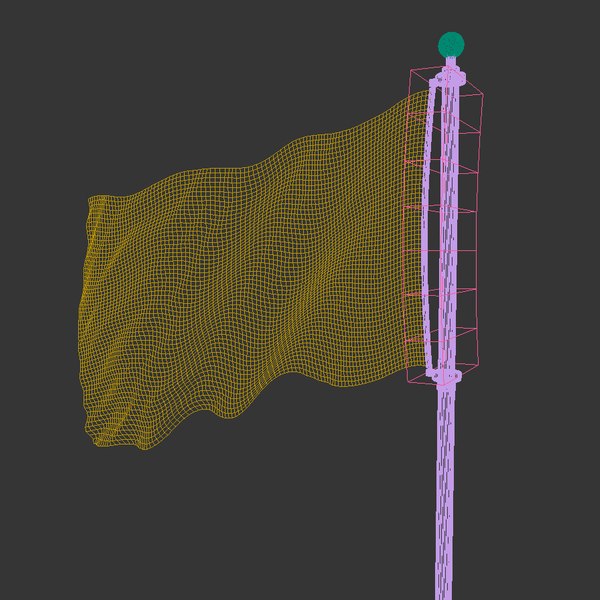 flags 3d model