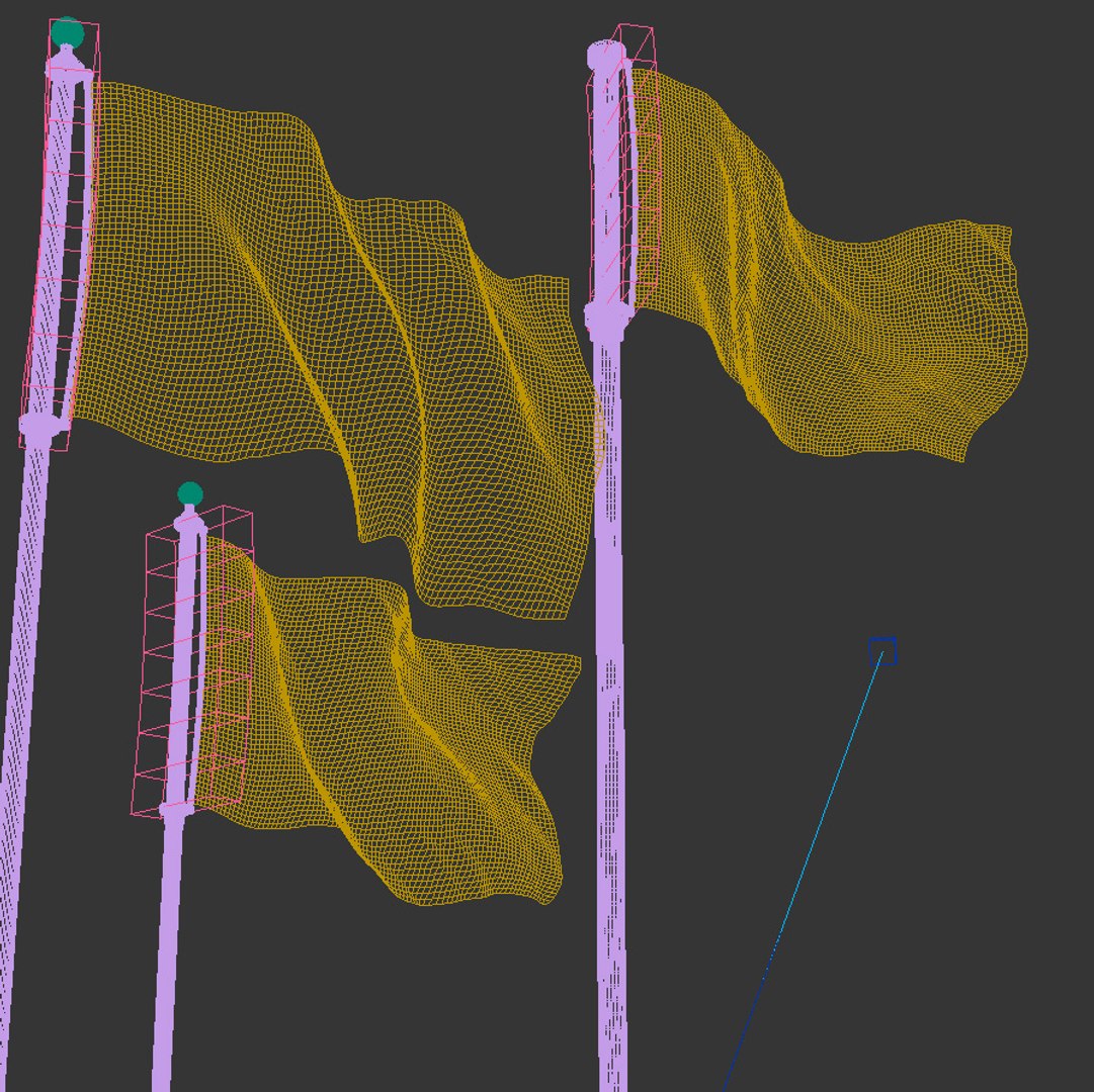 Flags 3d Model