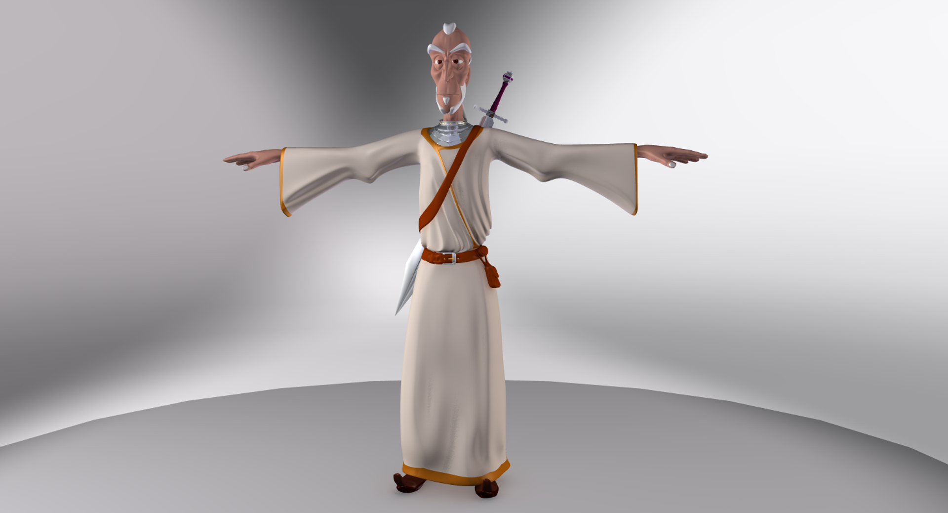 3D Wizard Warrior - TurboSquid 1309642