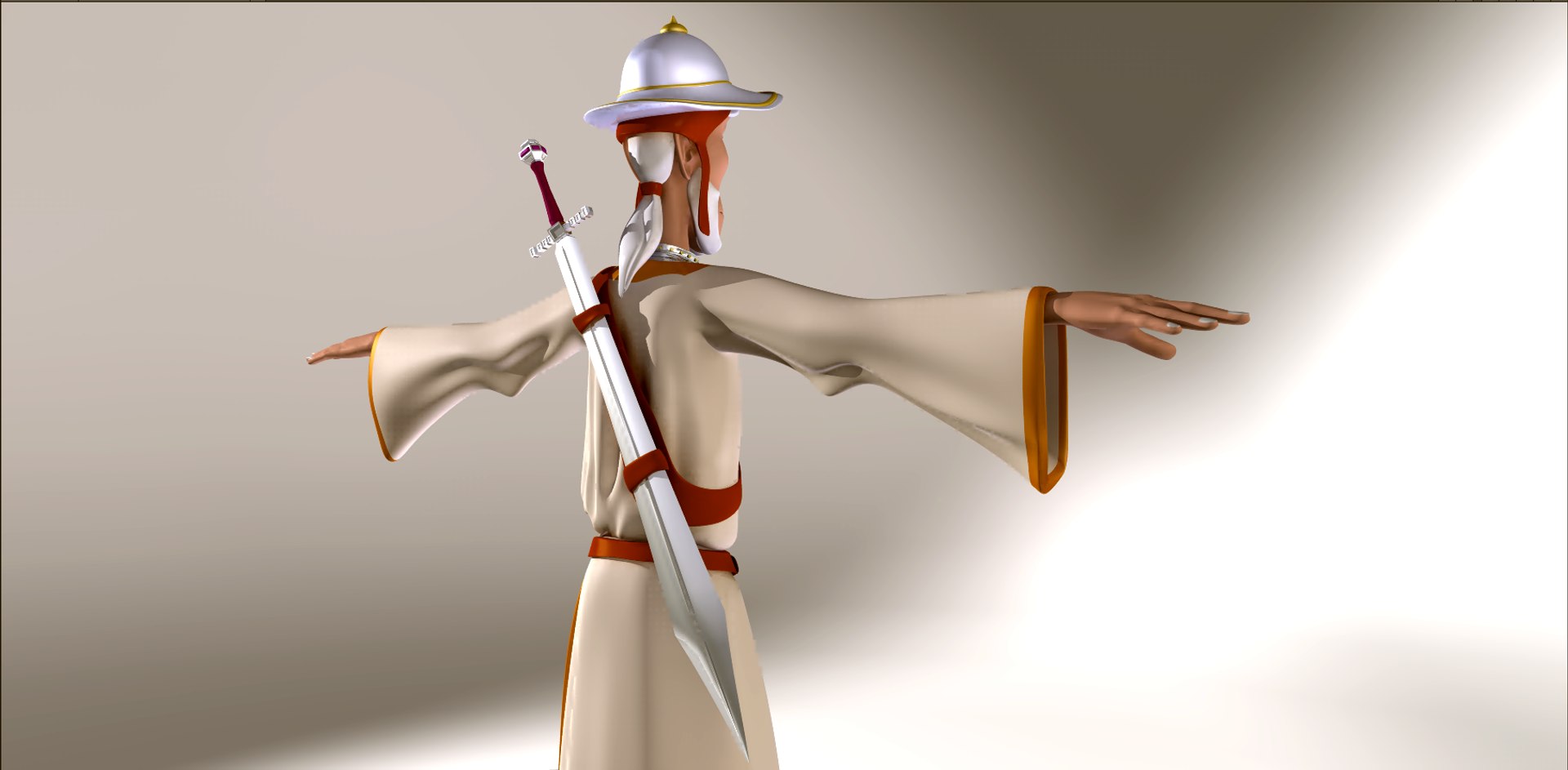3D Wizard Warrior - TurboSquid 1309642
