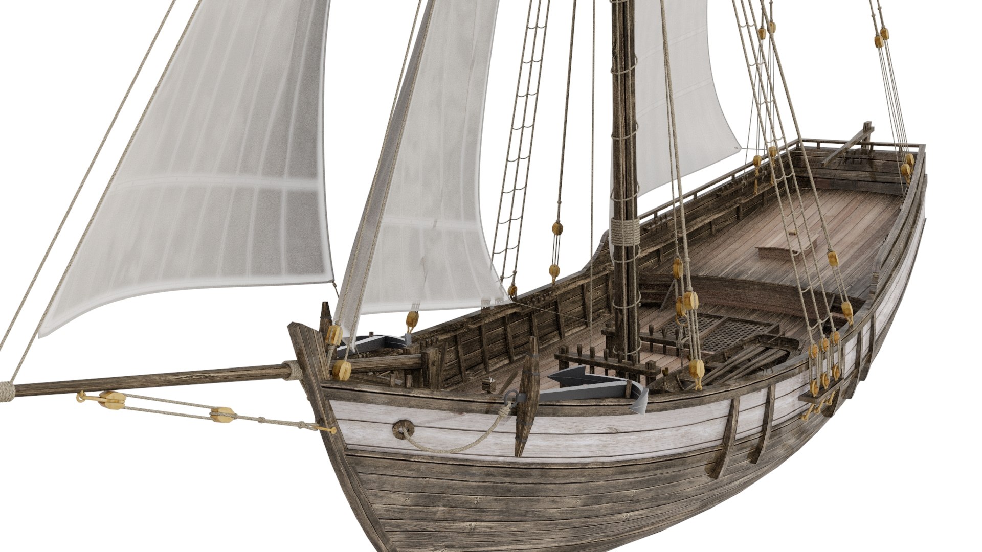Tenderr Sailing Ship 3D Model - TurboSquid 2049934