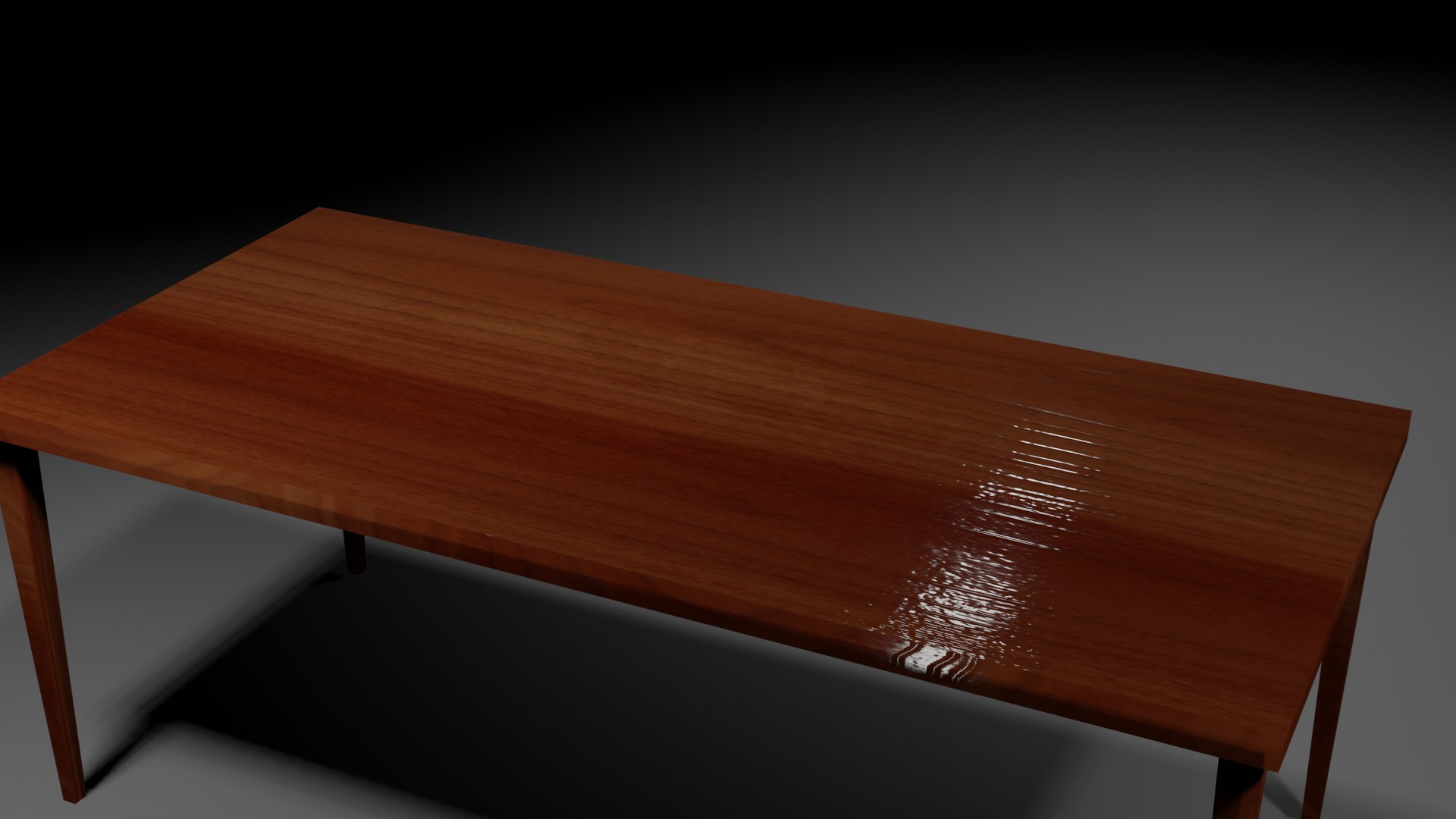 Wood Table 3D Model - TurboSquid 1962368