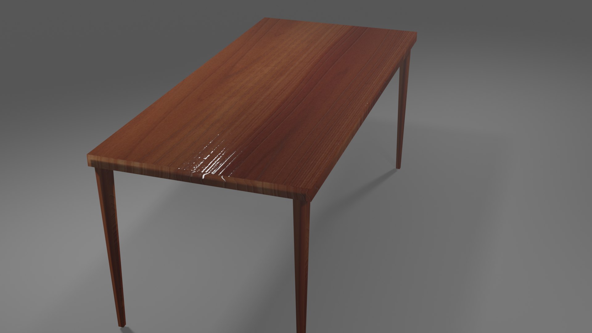 Wood Table 3D Model - TurboSquid 1962368