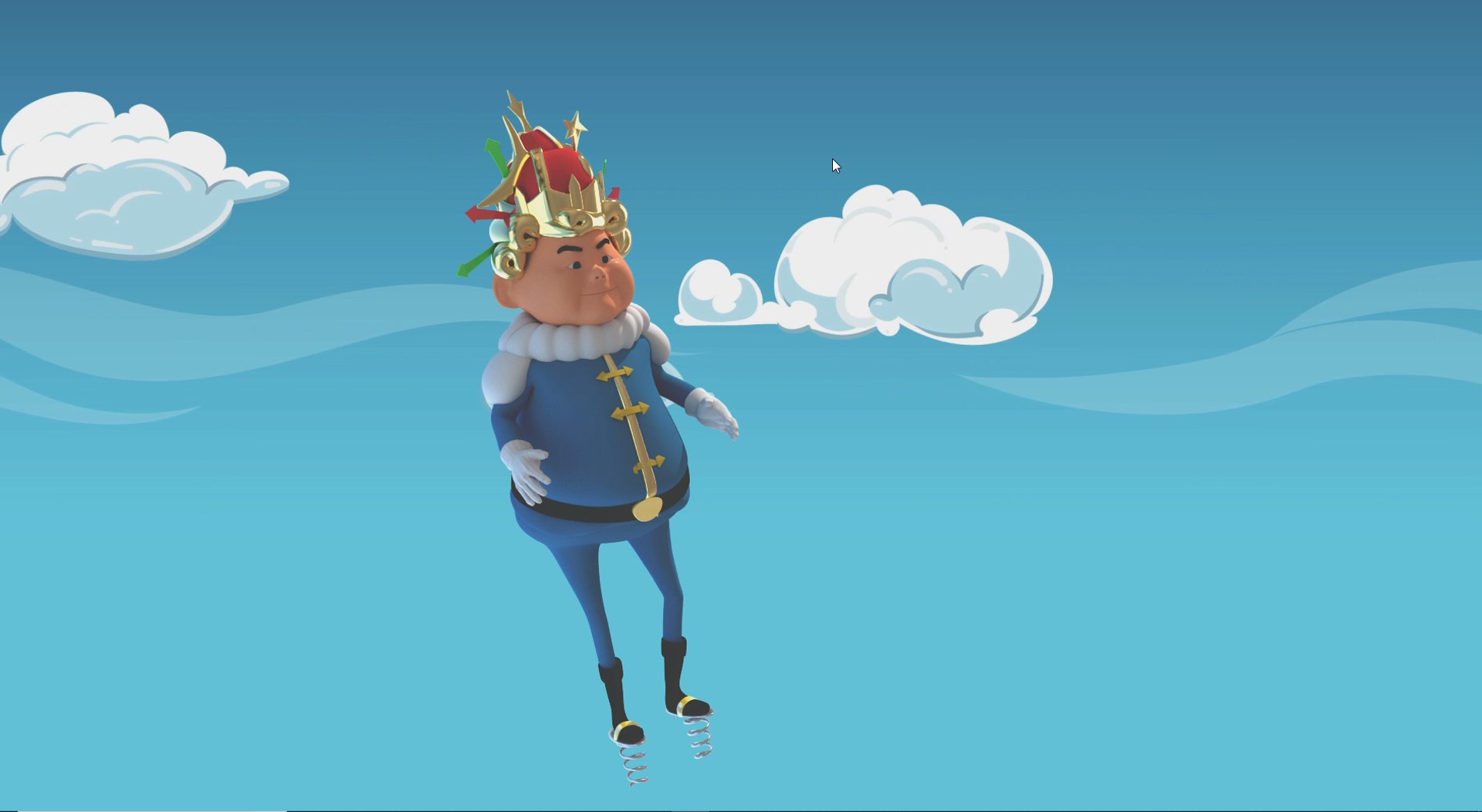 Grumpy king cartoon character 3D model - TurboSquid 1337342