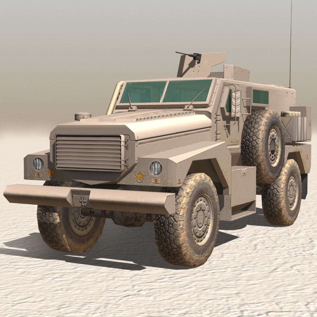 3d Army Soldier Mrap Model