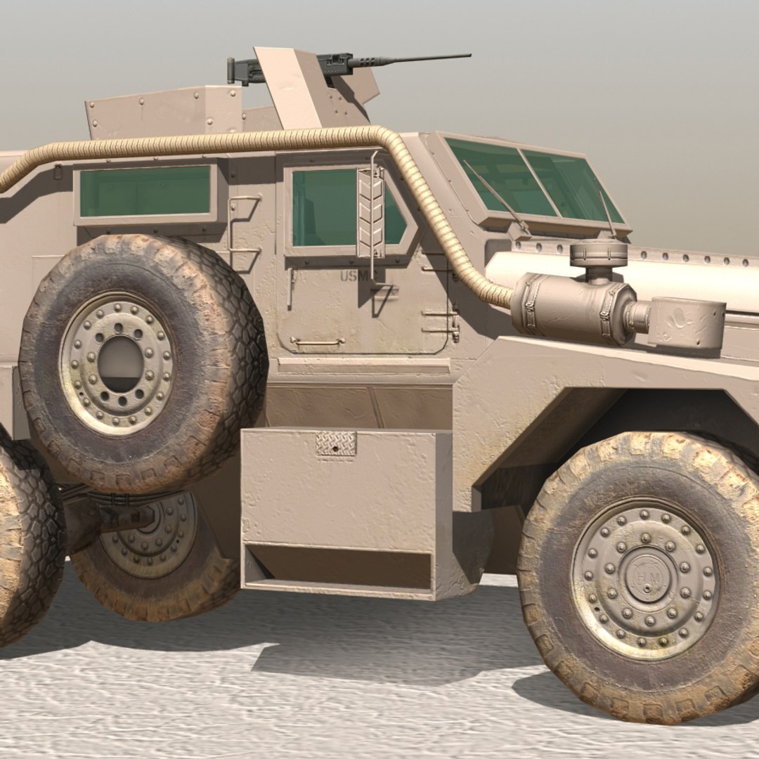 3d Army Soldier Mrap Model