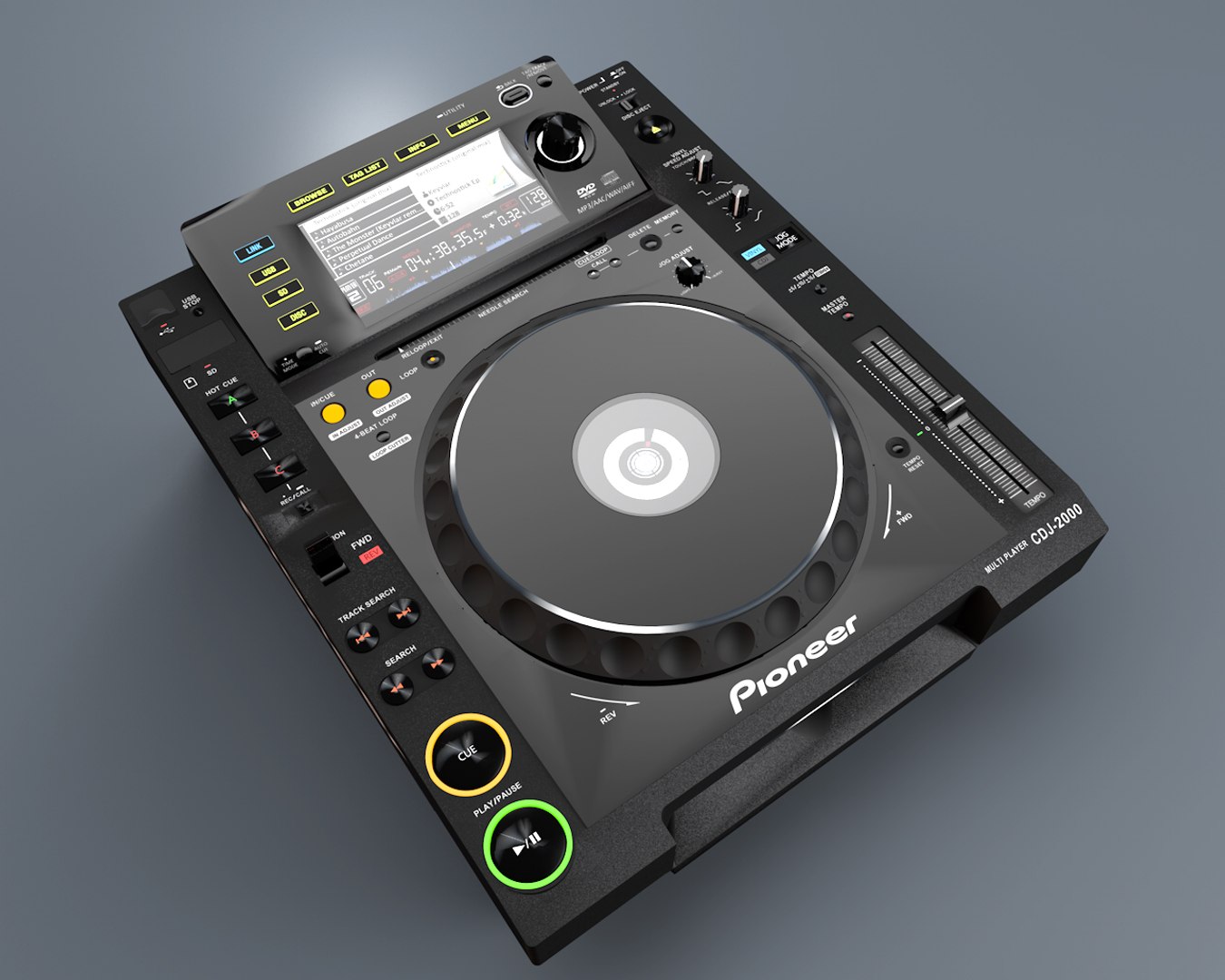 Cinema4d Pioneer Cd Player Dj