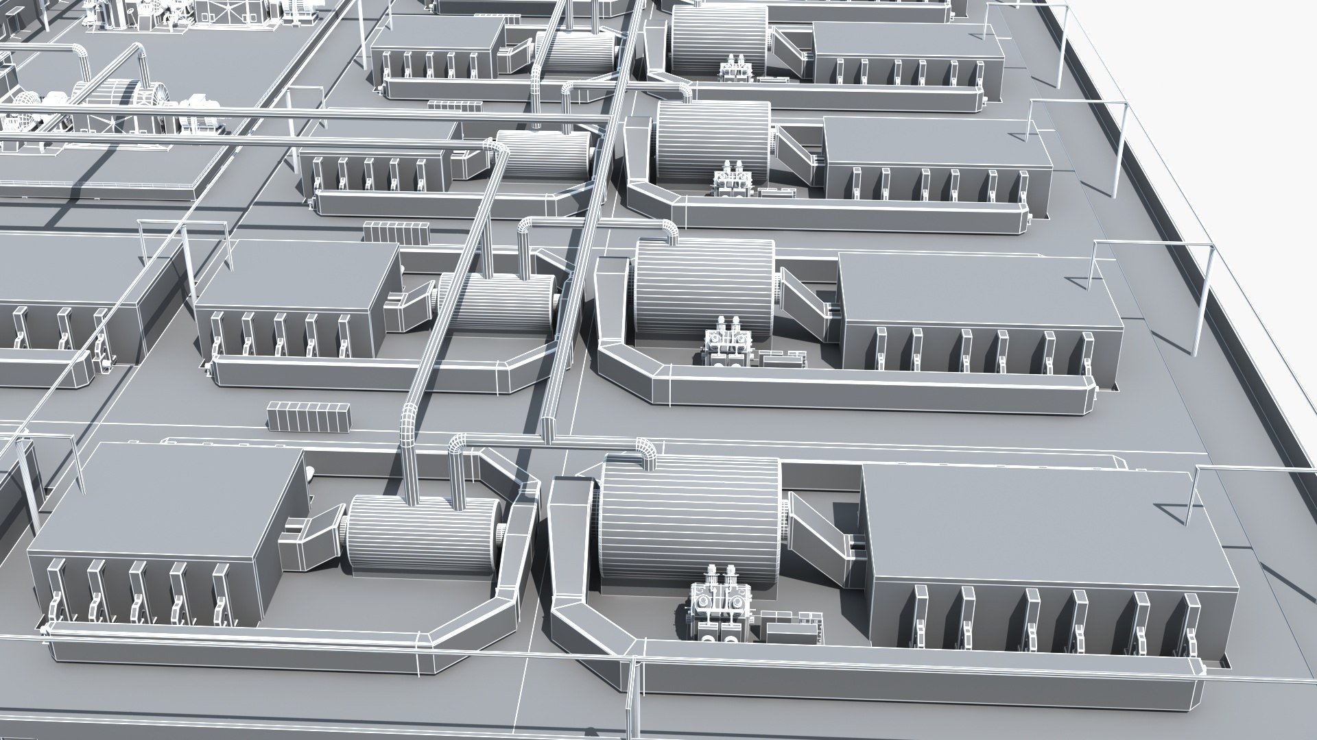 3D Modern Energy Storage Power Station Model - TurboSquid 2320875