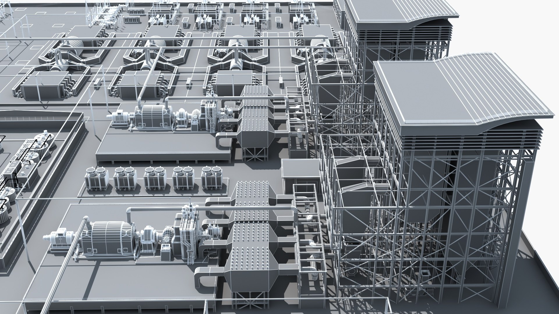 3D Modern Energy Storage Power Station Model - TurboSquid 2320875