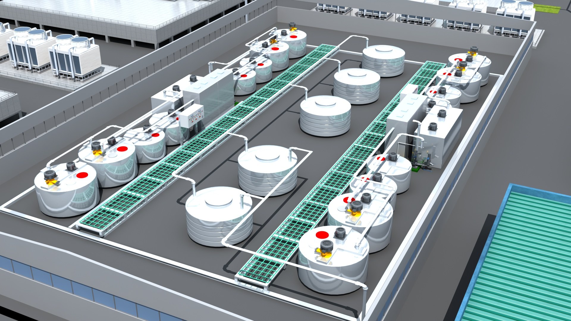 3D Modern Energy Storage Power Station Model - TurboSquid 2320875
