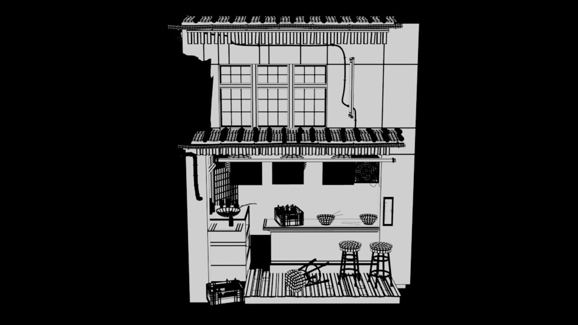 SUSHI SHOP FACADE 3D Model - TurboSquid 2017195