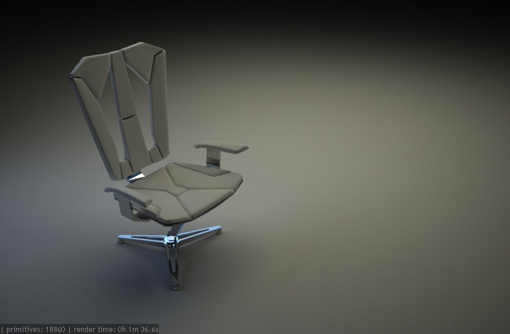 Futuristic Chair 3ds Free