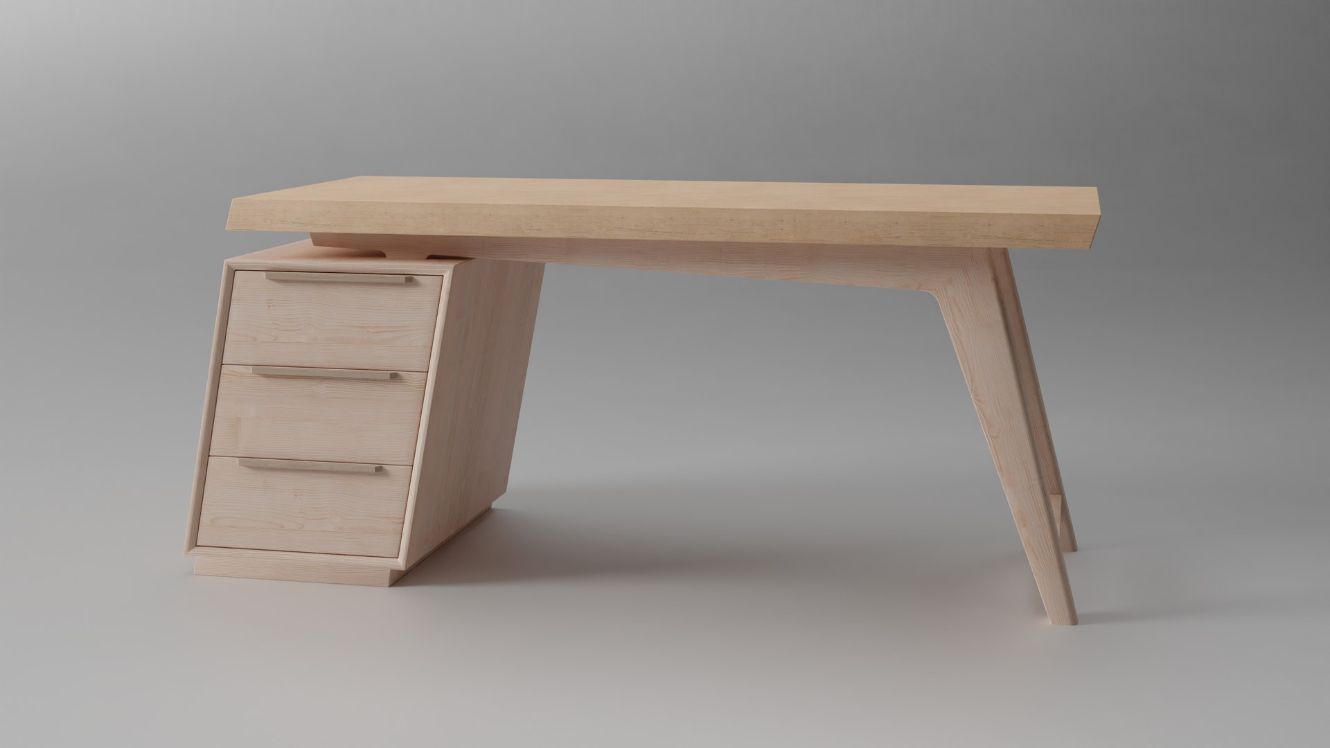 3D Modern Desk Model - TurboSquid 1999565