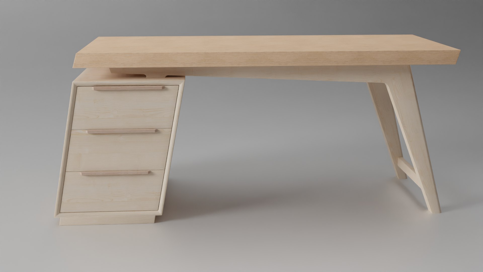 3D Modern Desk Model - TurboSquid 1999565