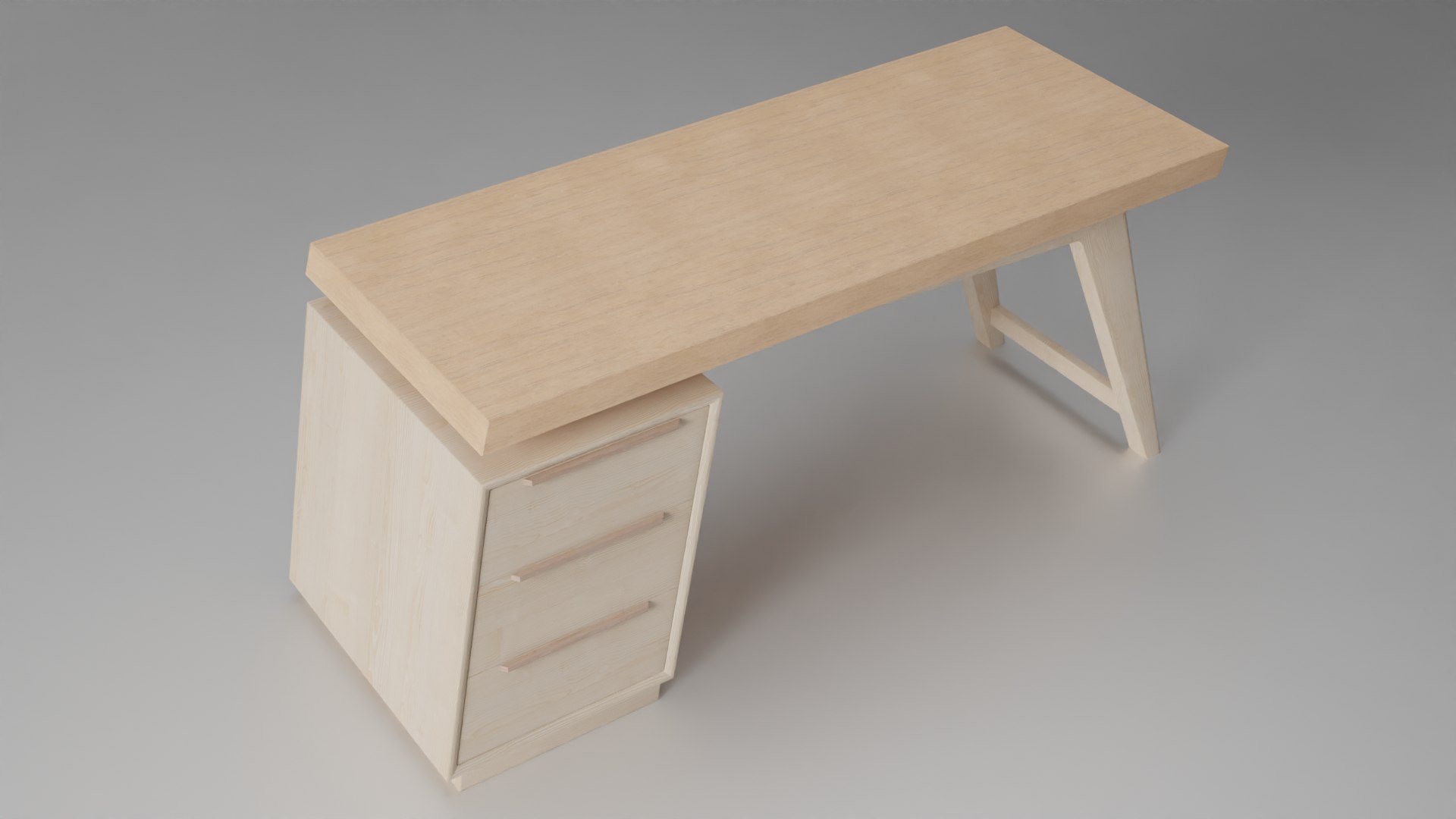 3D Modern Desk Model - TurboSquid 1999565