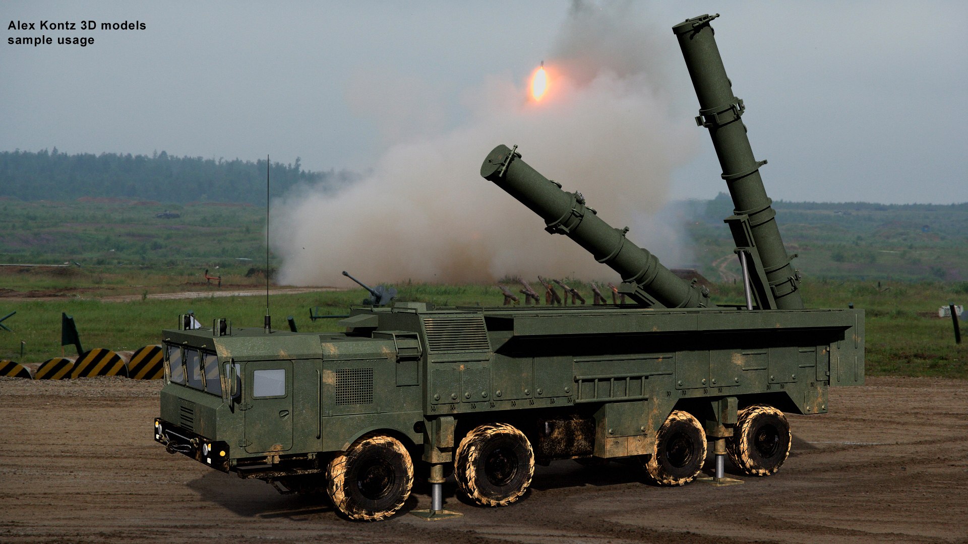 Iskander missile systems vehicle 3D model - TurboSquid 1573707