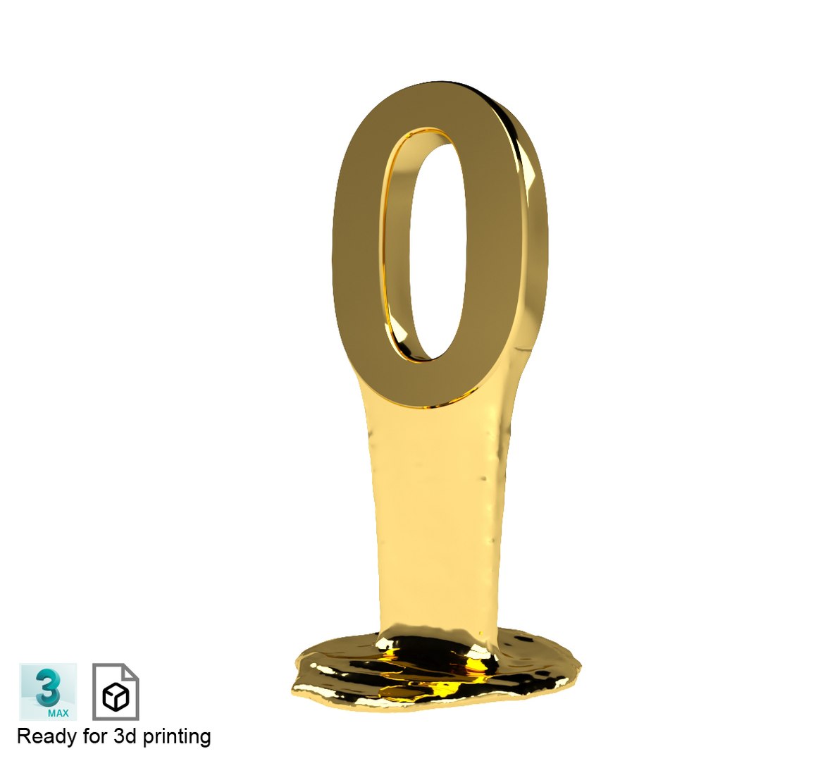 Number Zero 3D - TurboSquid 1409080