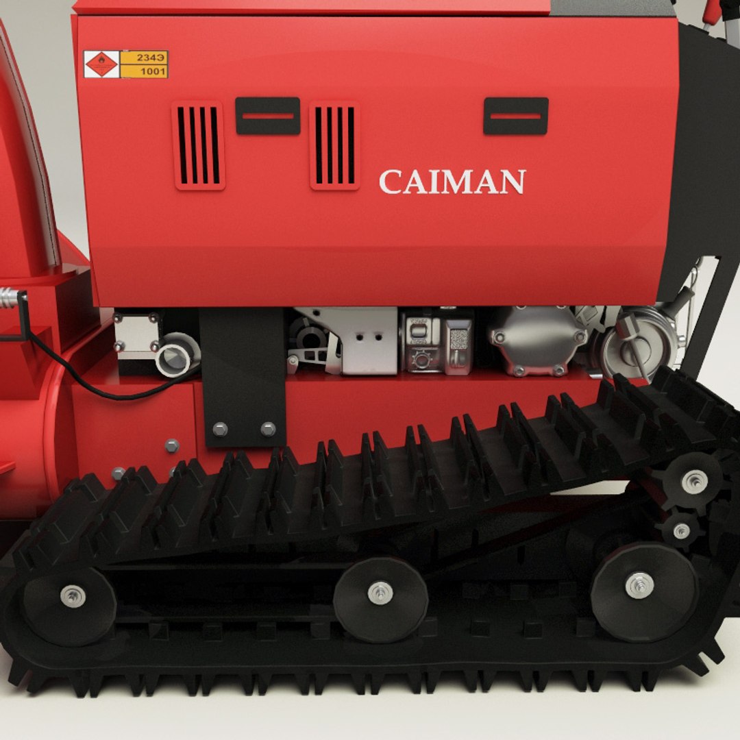 3d model snow thrower caiman snowpy