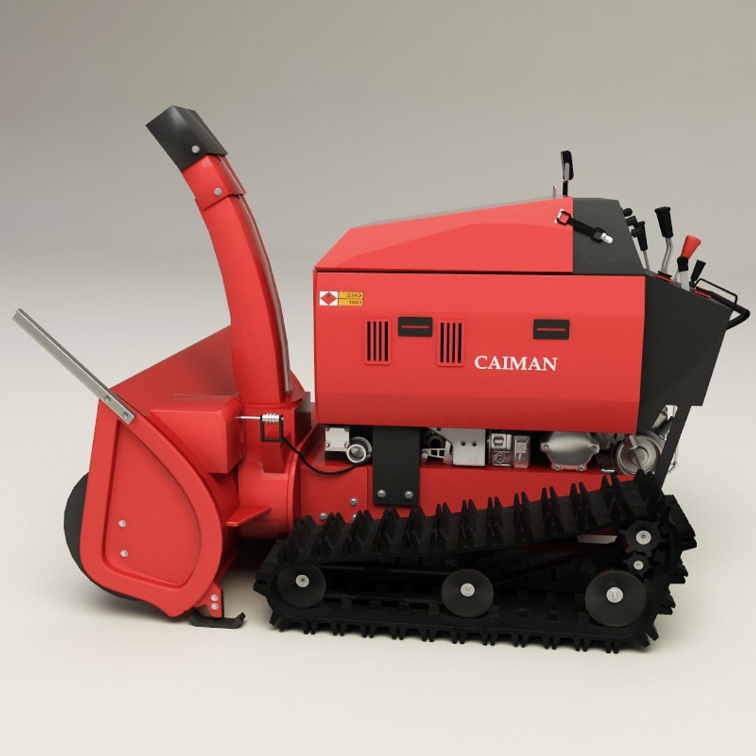3d model snow thrower caiman snowpy