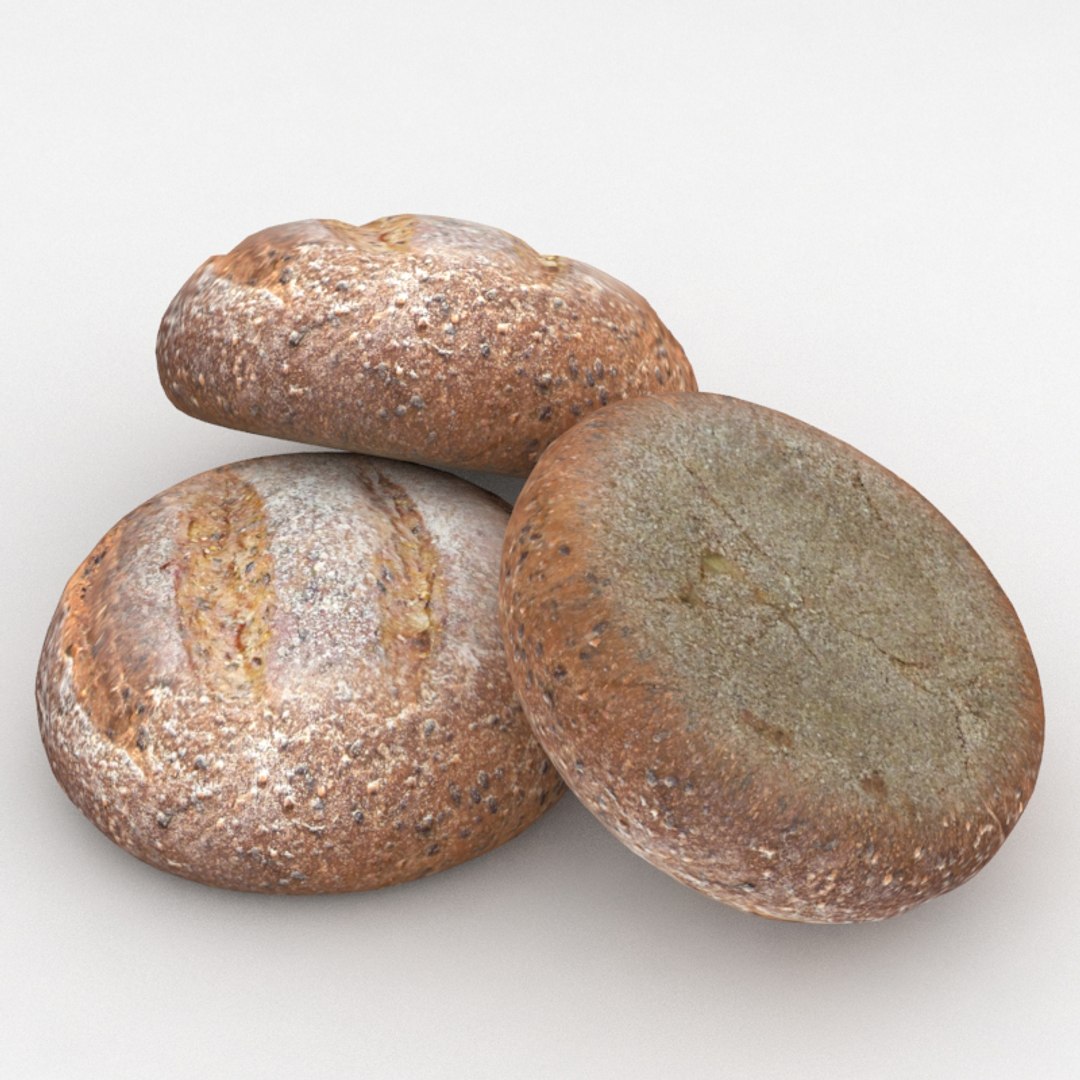 Millet Bread 3D Model - TurboSquid 1191677