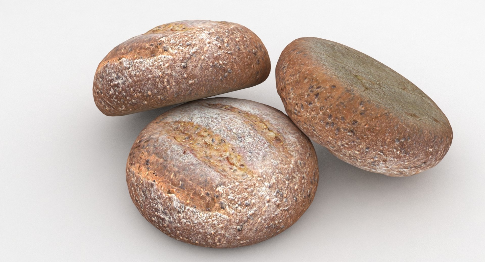 Millet Bread 3D Model - TurboSquid 1191677