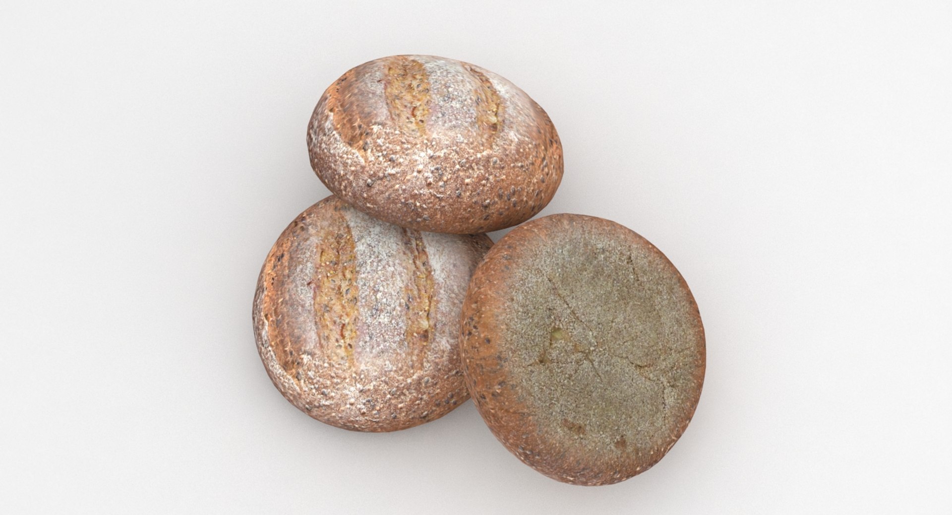Millet Bread 3D Model - TurboSquid 1191677