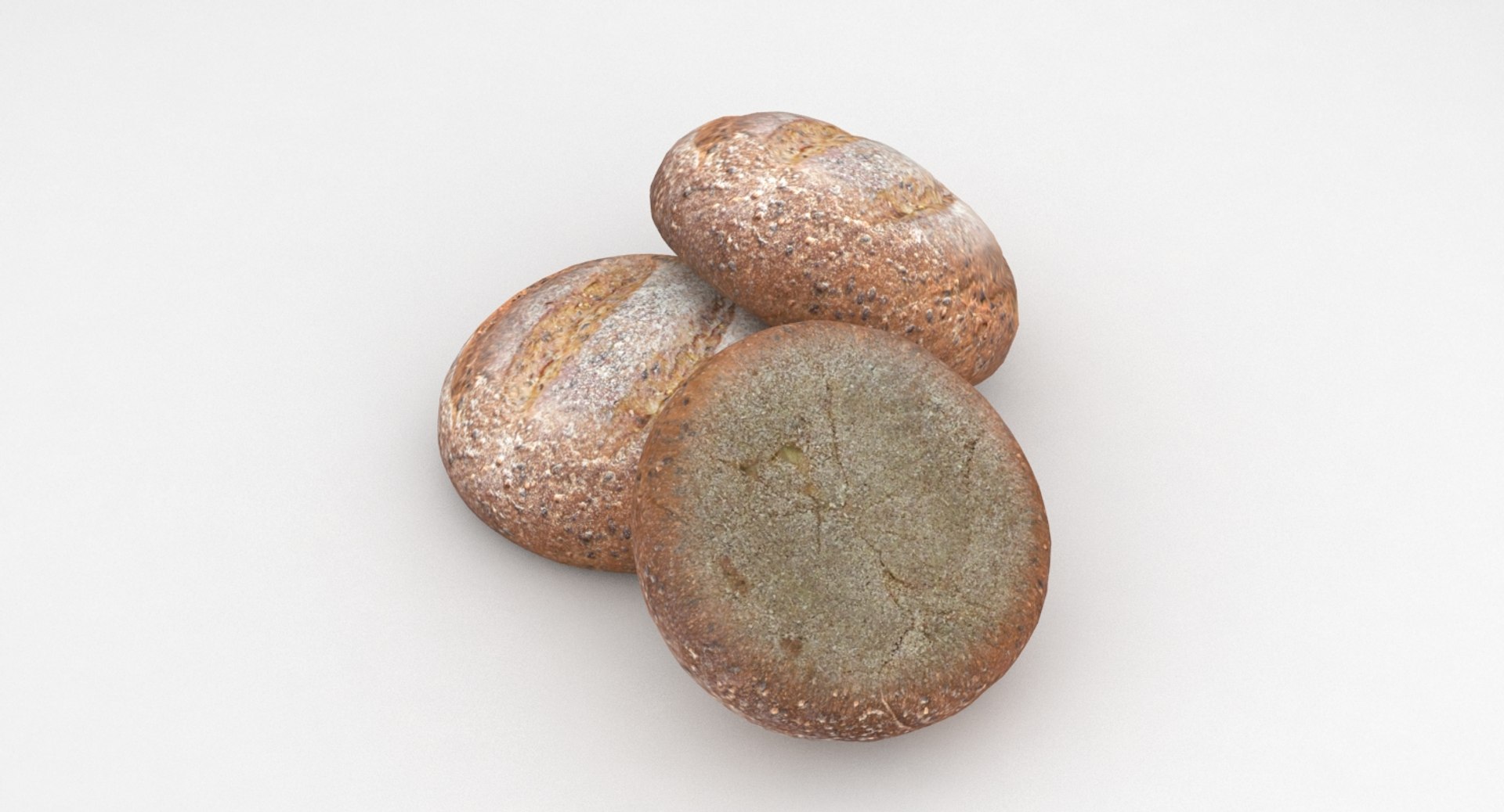 Millet Bread 3D Model - TurboSquid 1191677