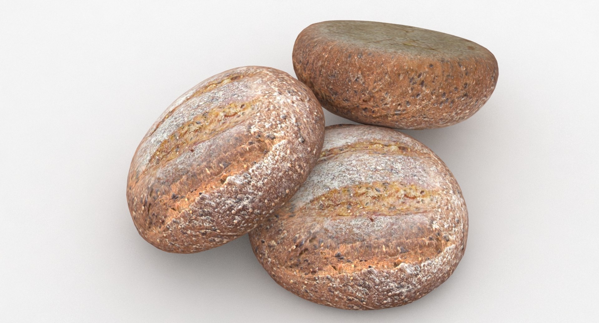 Millet Bread 3D Model - TurboSquid 1191677