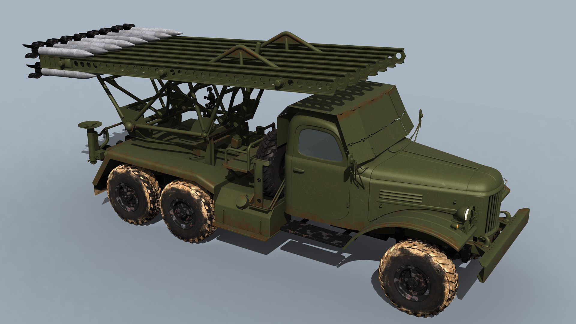 BM-13NM Katyusha Model - TurboSquid 2152410