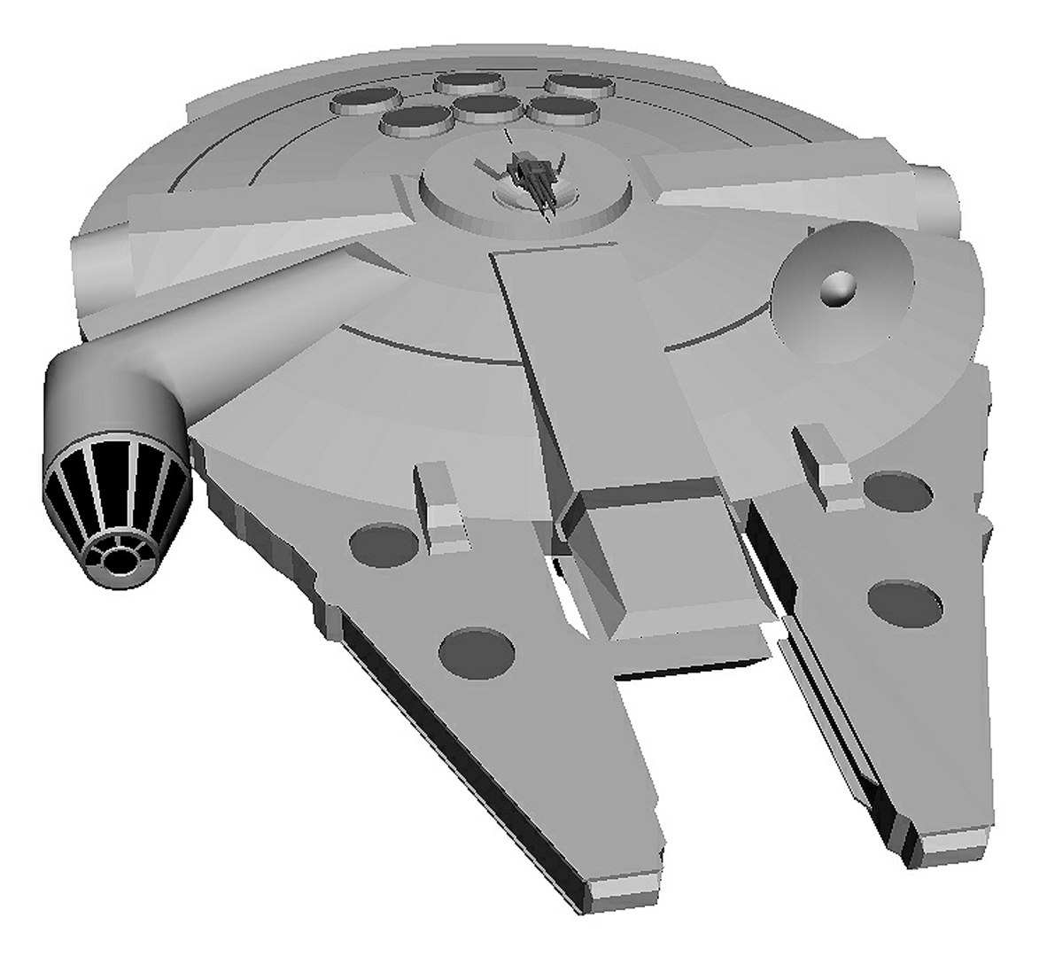 3D Mil Falcon Model - TurboSquid 1259818