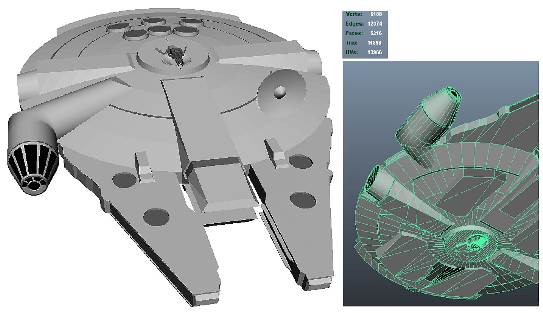 3D Mil Falcon Model - TurboSquid 1259818