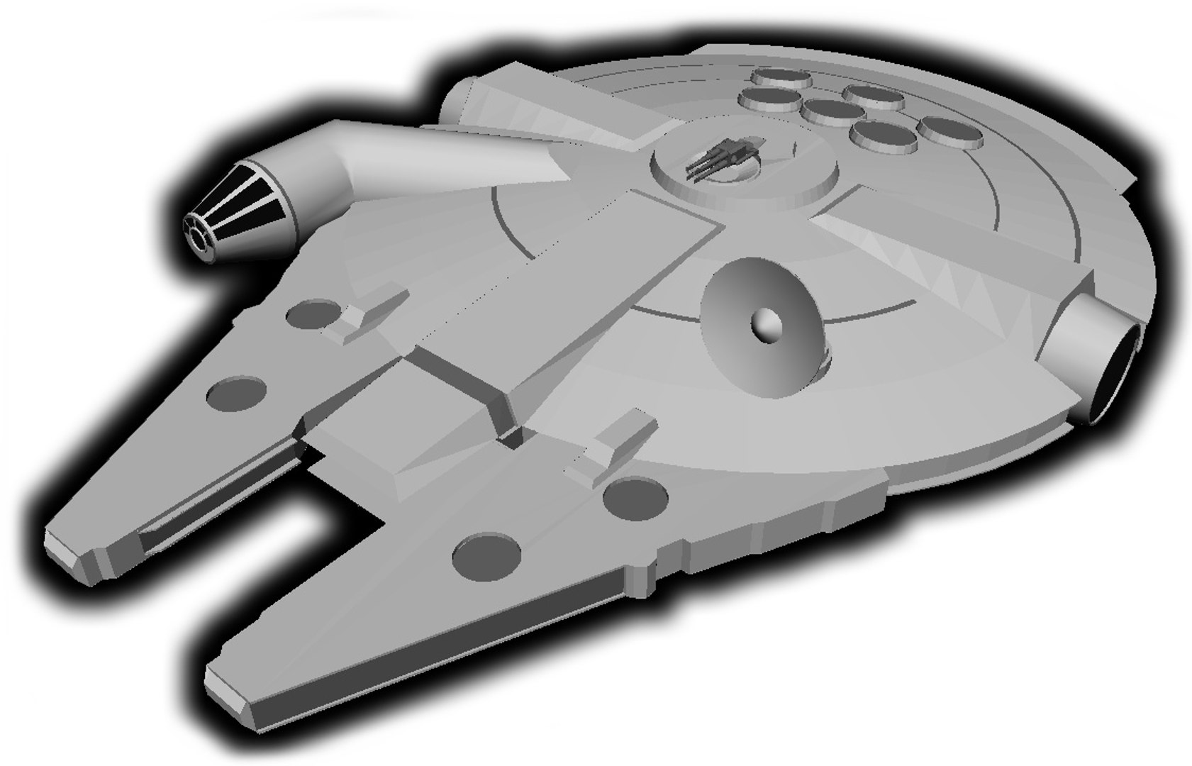 3D Mil Falcon Model - TurboSquid 1259818