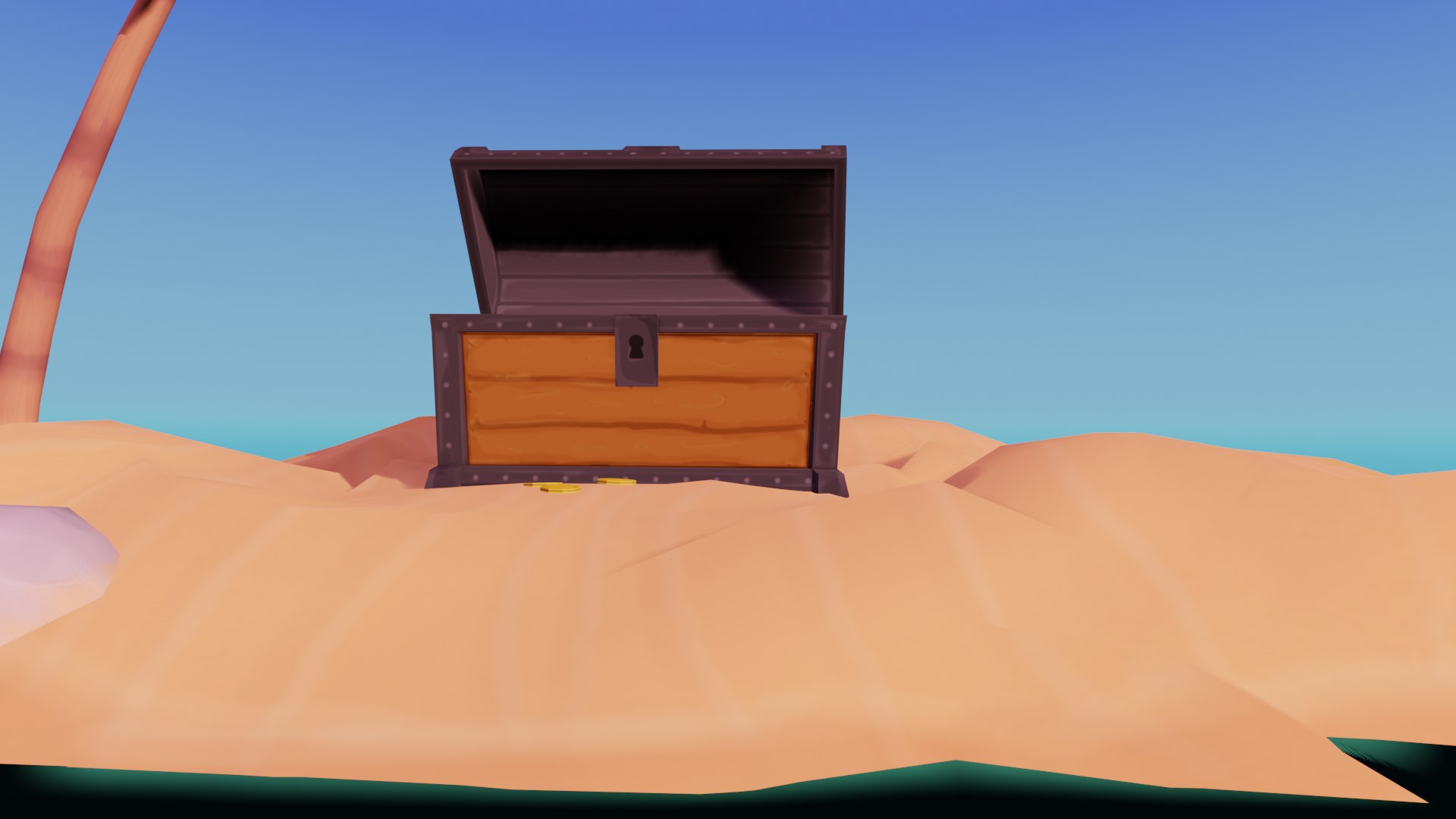 Island Treasure Chest 3D Model - TurboSquid 1643131