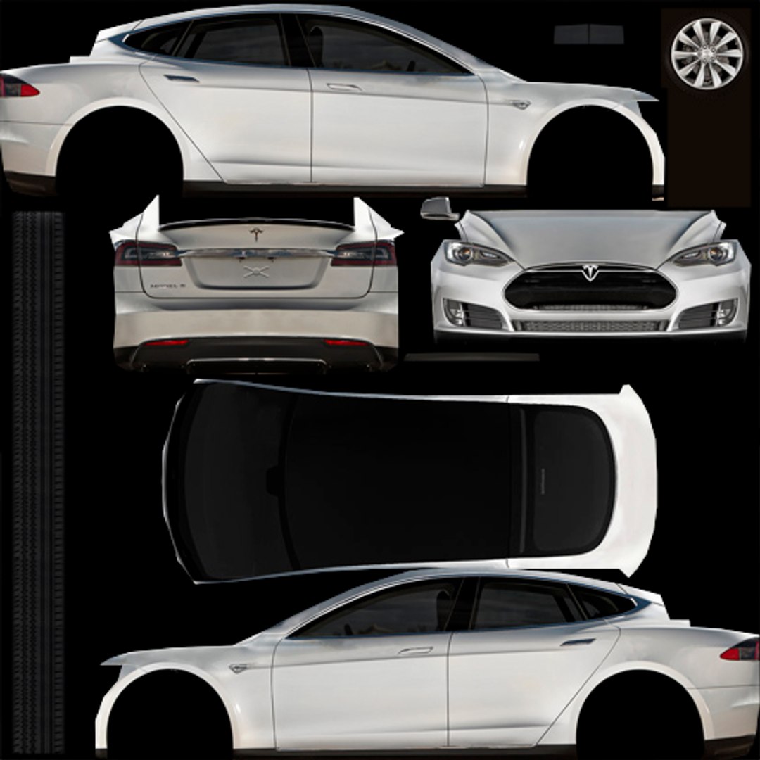 3d Model Tesla S 2013